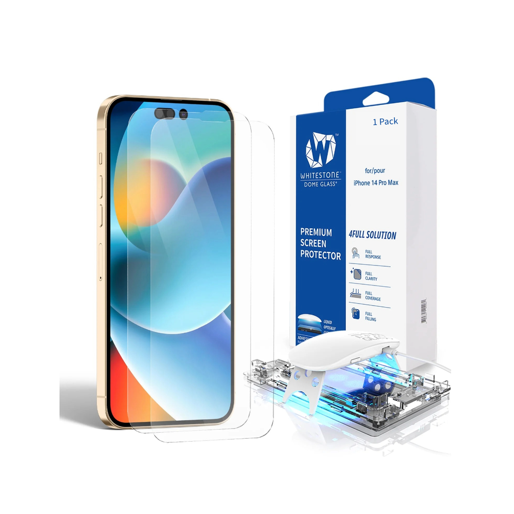 Korean Whitestone UV Dome Glass for Apple Iphone 14 Pro Max (6.7 inch ...